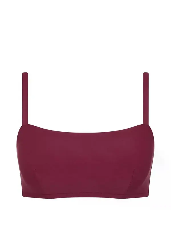 Bondi Born Anja Square-neck Bikini Top - Red
