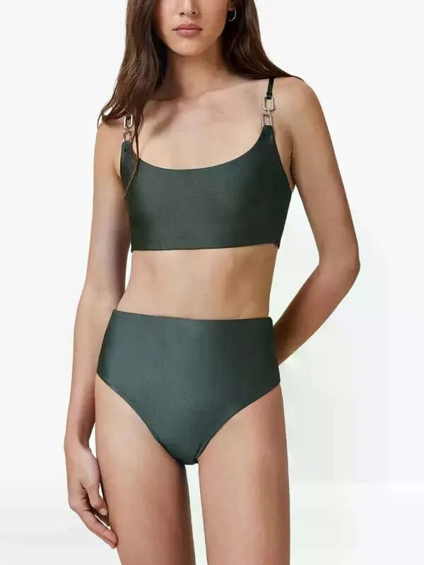 ALLSAINTS Talaria High-waisted Bikini Bottoms - Green