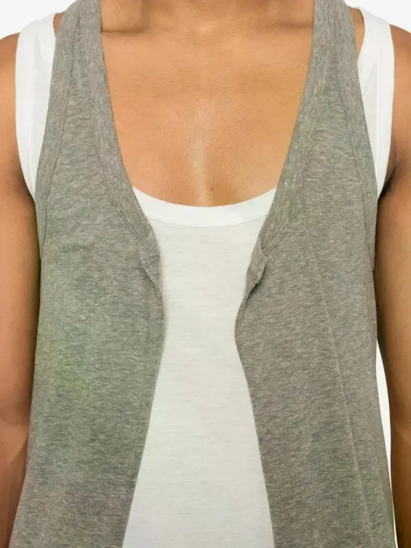 Rick Owens Open-front Longline Gilet