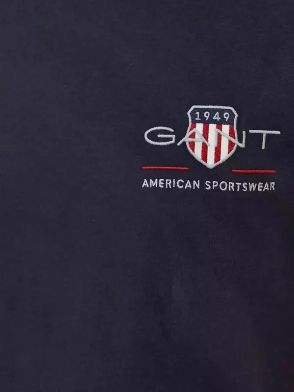 Gant Logo-embroidered T-shirt