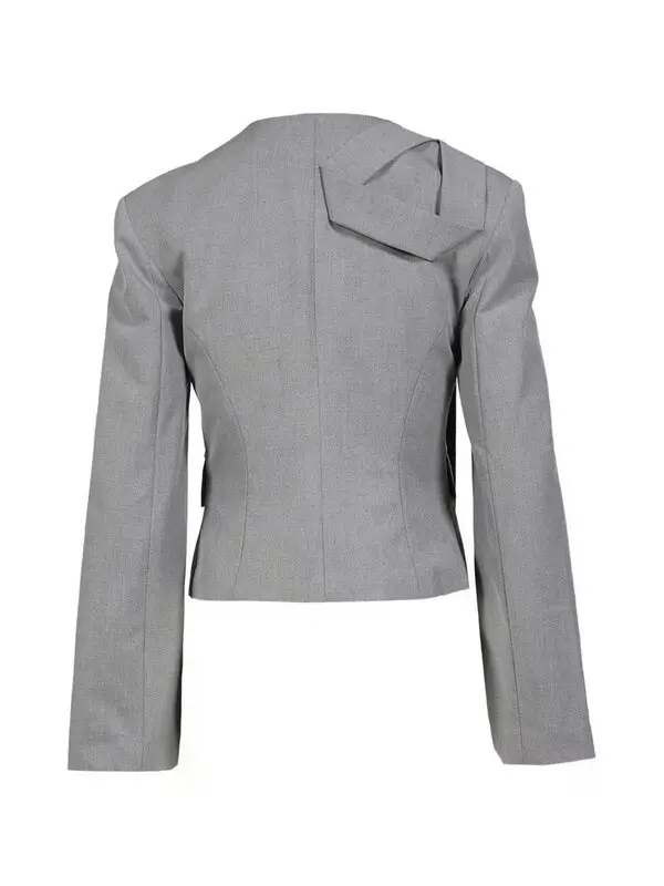 Sandy Liang Briar Bow-detail Single-breasted Jacket