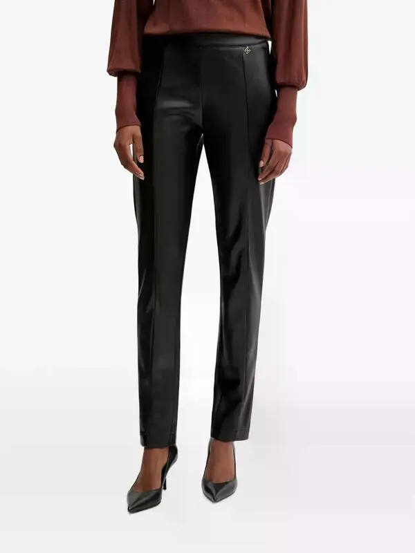 SILVIAN HEACH Logo-plaque Slim-fit Trousers