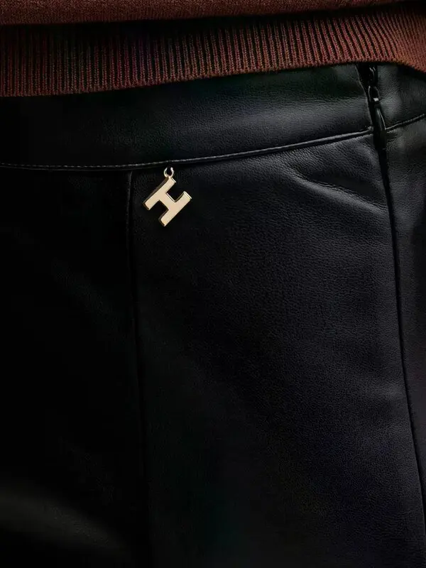SILVIAN HEACH Logo-plaque Slim-fit Trousers
