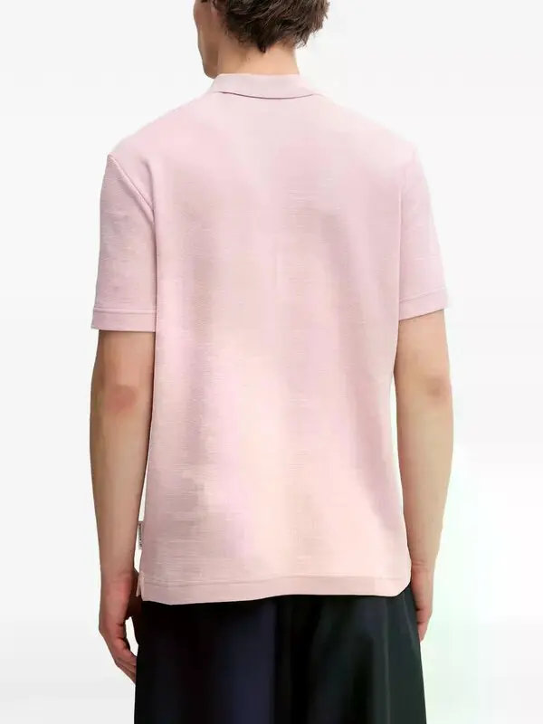 Marc O'polo Piqué-weave Short-sleeve T-shirt - Pink