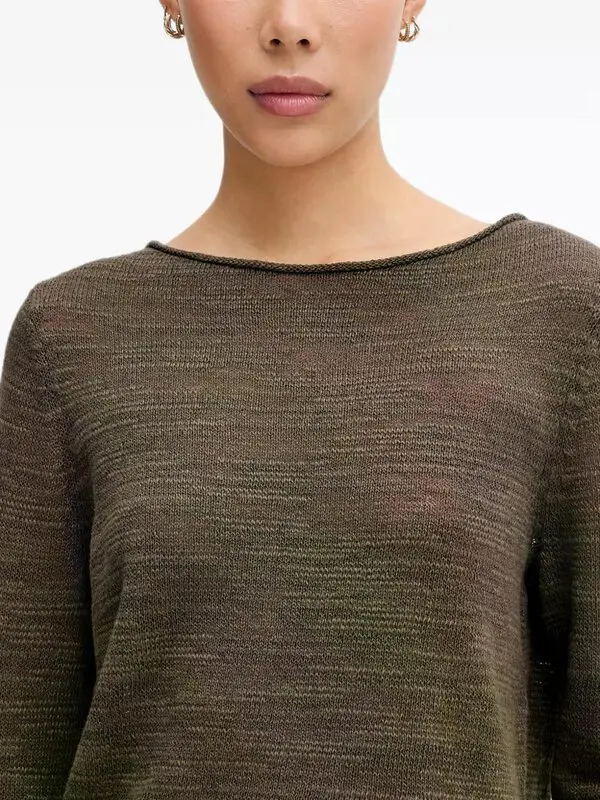 Marc O'polo Boat Neck Slub-knit Sweater