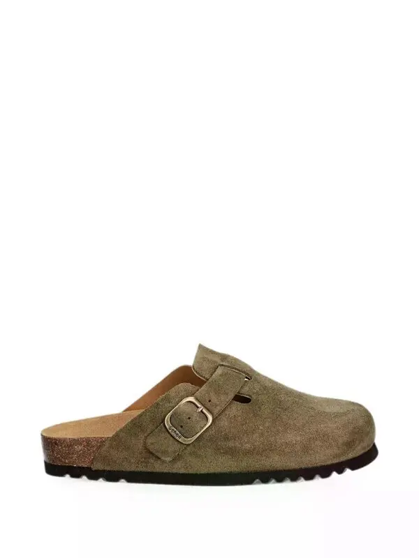 DR. SCHOLL'S SHOES Suede Buckle-fastening Mules - Green