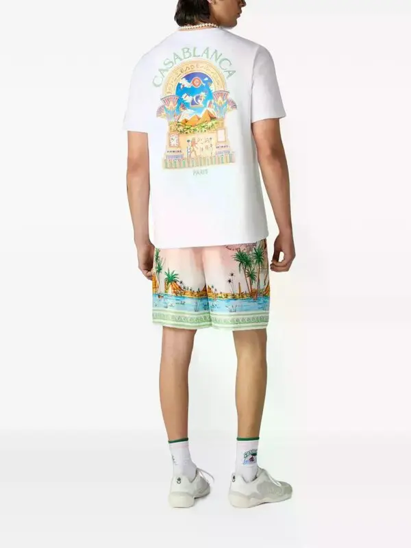 Casablanca Egyptian L'arche Graphic-print T-shirt - White