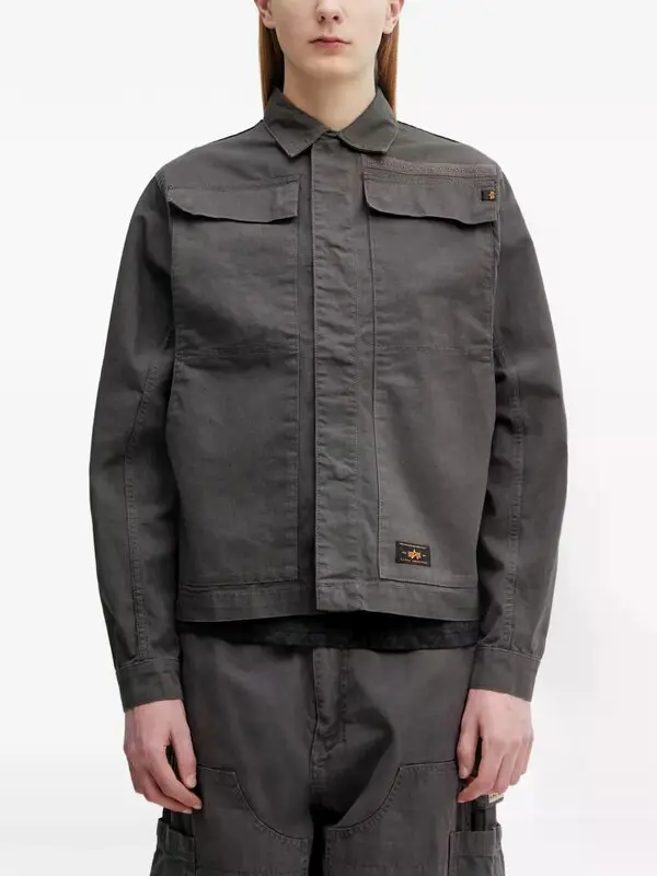 Alpha Industries Logo-patch Flap-pocket Jacket