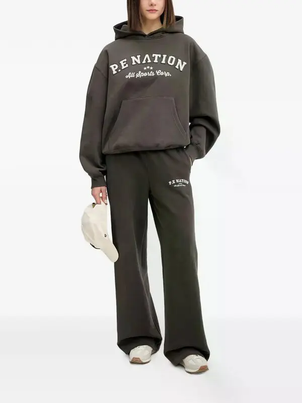 P.E Nation Logo-patch Pouch-pocket Hoodie