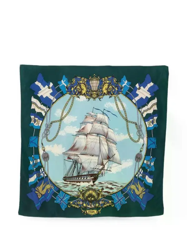 L'EQUIP Nautical-print Scarf