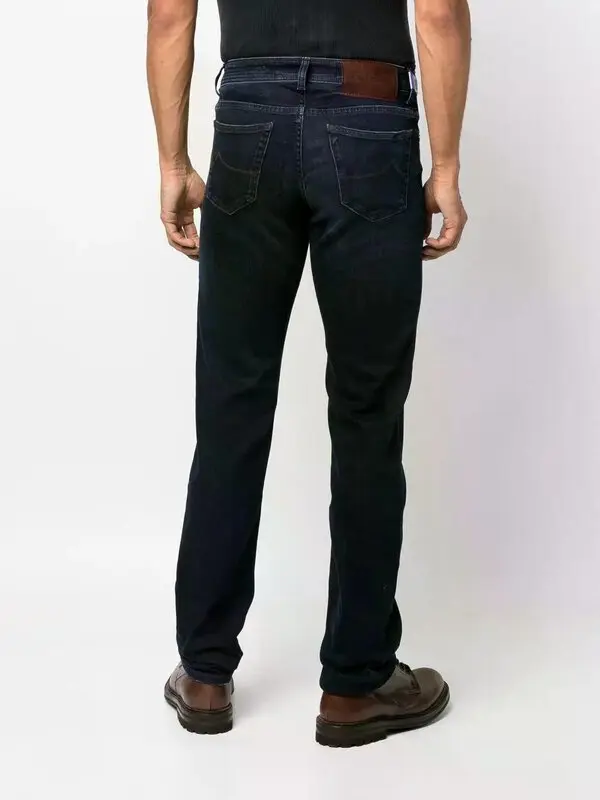 Jacob Cohen Embroidered Logo Straight-leg Jeans