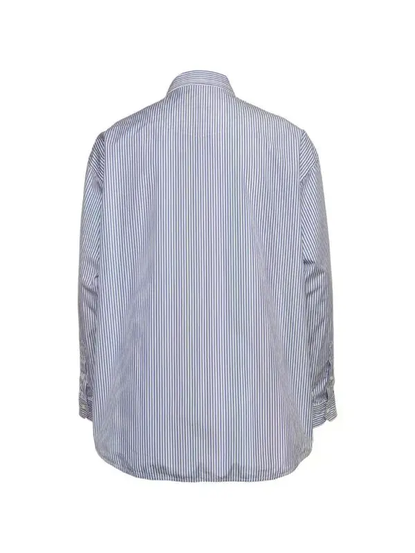 Balenciaga Striped Logo-embroidered Shirt