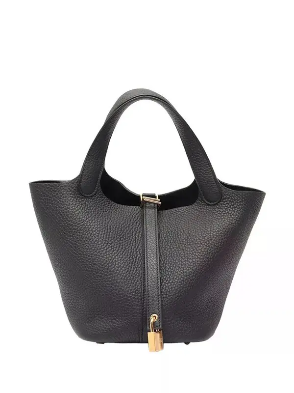 Hermès Clemence Picotin Lock 18 Handbag - Black