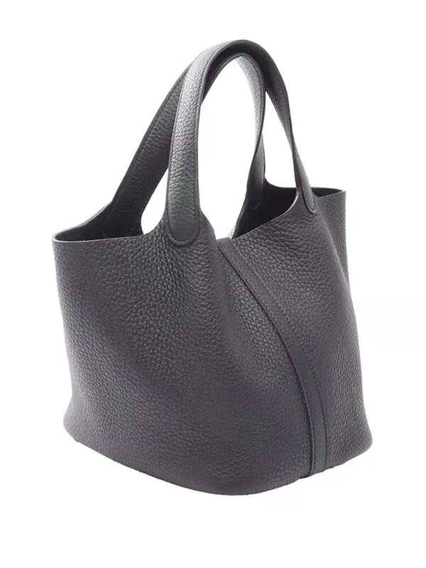 Hermès Clemence Picotin Lock 18 Handbag - Black