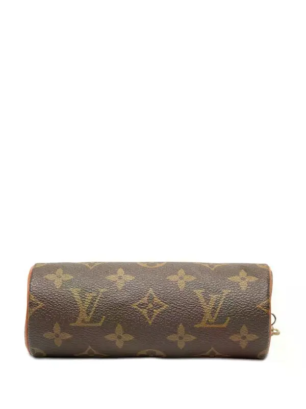 LOUIS VUITTON Monogram Papillon Pochette Handbag - Brown