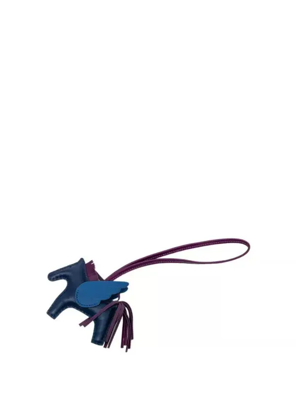 Hermès 2021 Milo Lambskin And Swift Grigri Rodeo Pegasus Bag Charm Pm - Purple