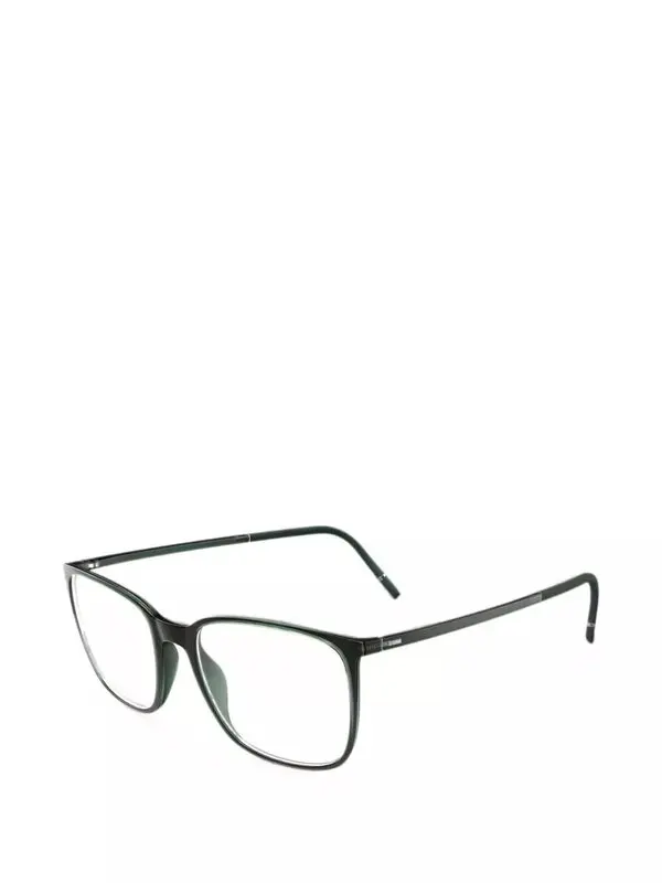 SILHOUETTE Rectangle Frame Eyeglasses - Black