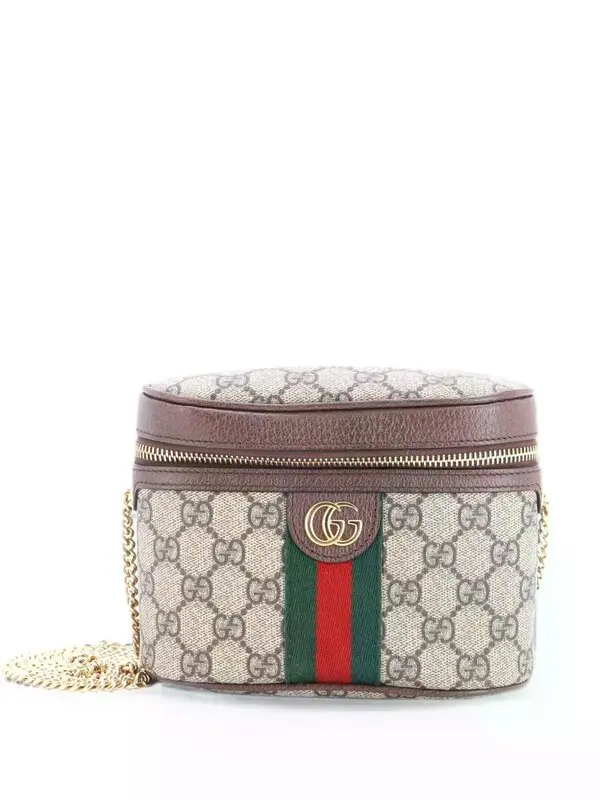 Gucci Ophidia Chain Gg Coated Canvas Small Belt Bag