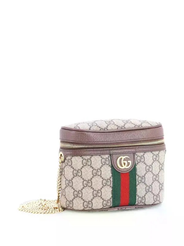 Gucci Ophidia Chain Gg Coated Canvas Small Belt Bag