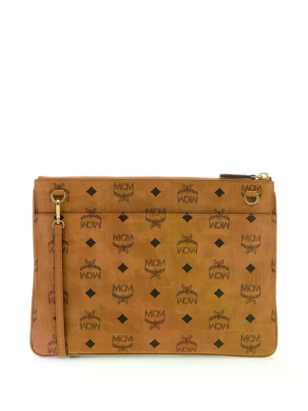 Mcm Visetos Monogram Print Crossbody Bag