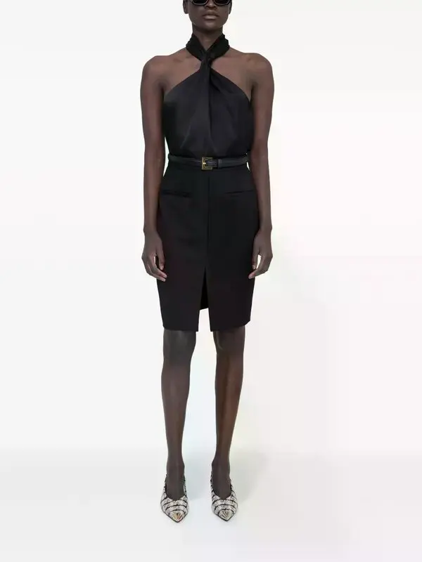ANINE BING Vena Front-slit Skirt