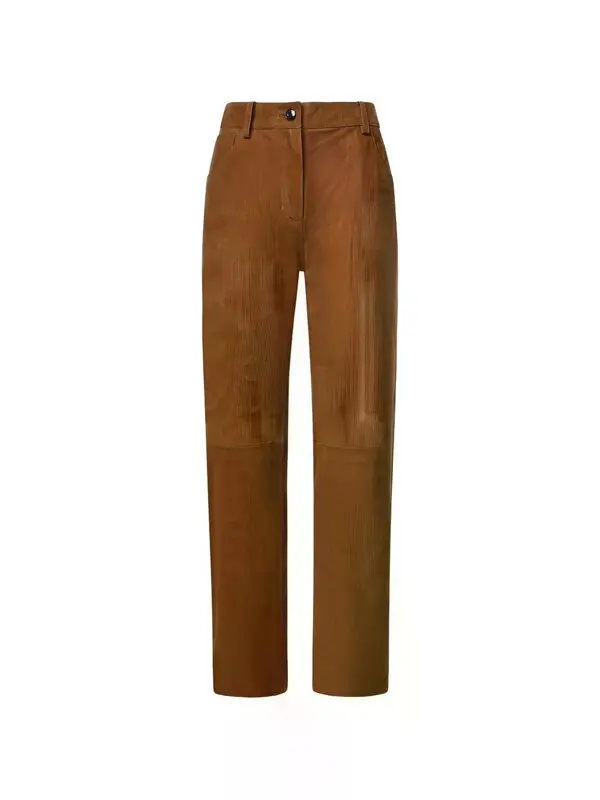 Magda Butrym Corduroy-effect Leather Trousers