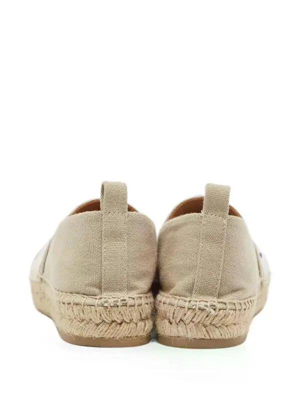 Off-White Embroidered Canvas Espadrilles