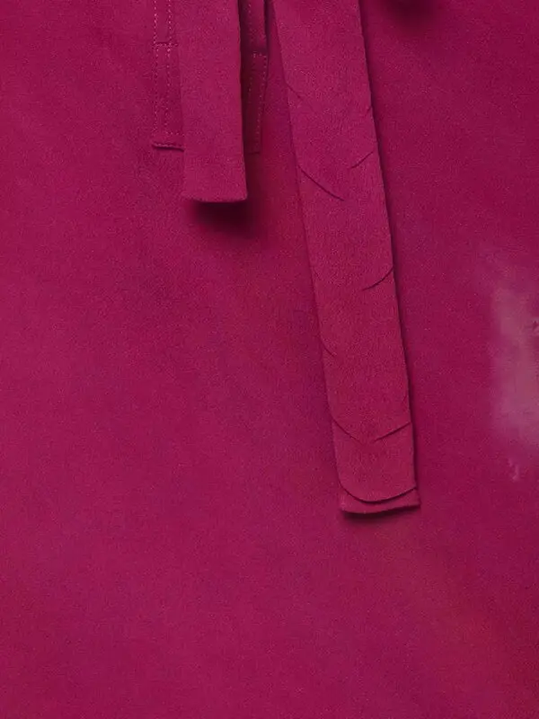 Gucci Crepe Midi Dress With Detachable Belt
