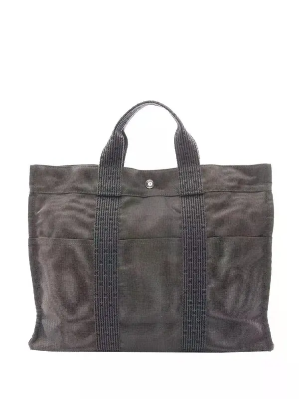 Hermès Herline Mm Canvas Tote Bag