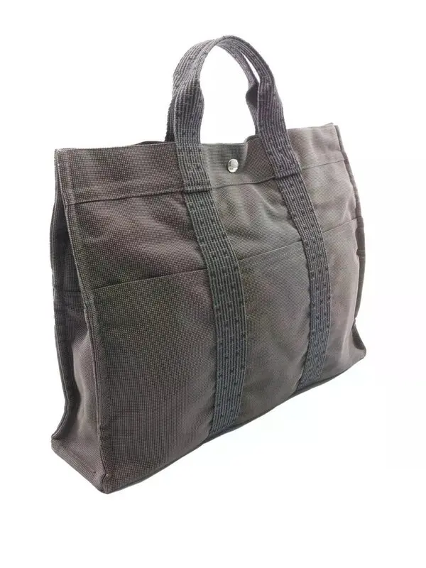 Hermès Herline Mm Canvas Tote Bag