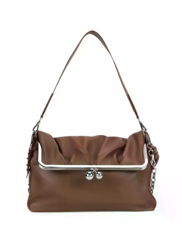 Max Mara Pasticcino Leather Shoulder Bag