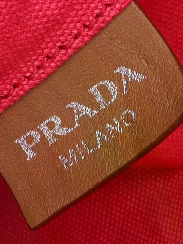 Prada Canvas Canapa Logo Satchel - Pink