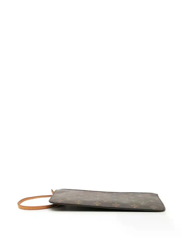 LOUIS VUITTON Monogram Canvas Pouch Clutch Bag - Brown
