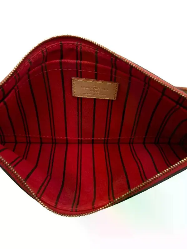 LOUIS VUITTON Monogram Canvas Pouch Clutch Bag - Brown