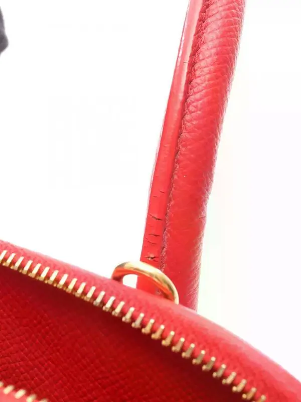 Balenciaga Ville Top Handle Satchel - Red