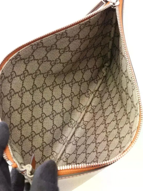 Gucci Canvas Logo Clutch Bag