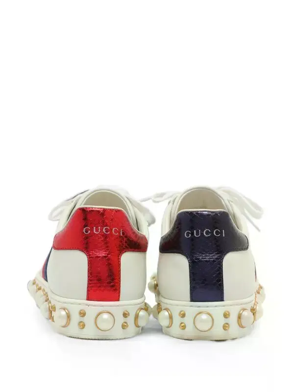 Gucci Ace Studded Leather Sneakers