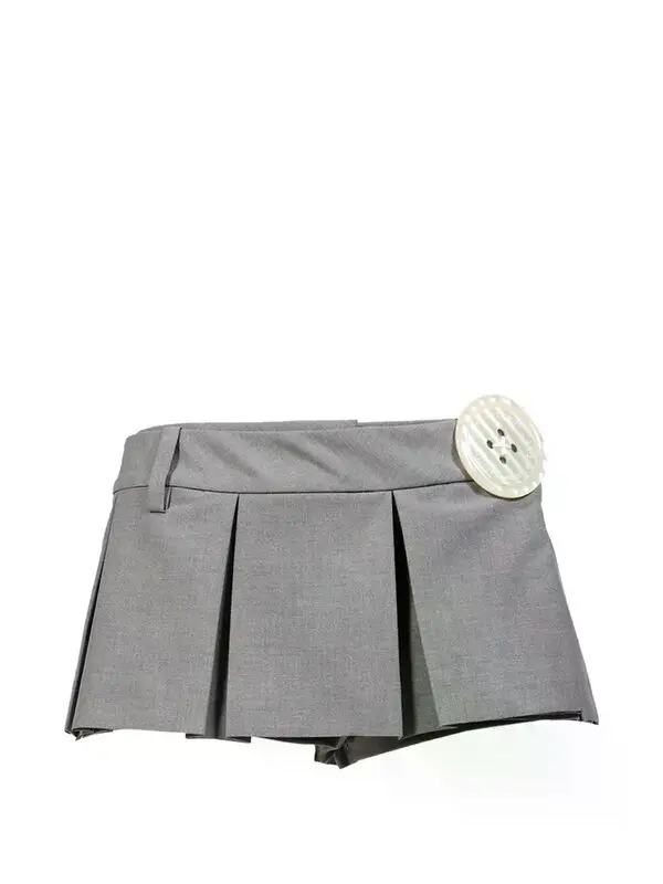 Sandy Liang Satsuma Pleated Skort With Button Embellishment