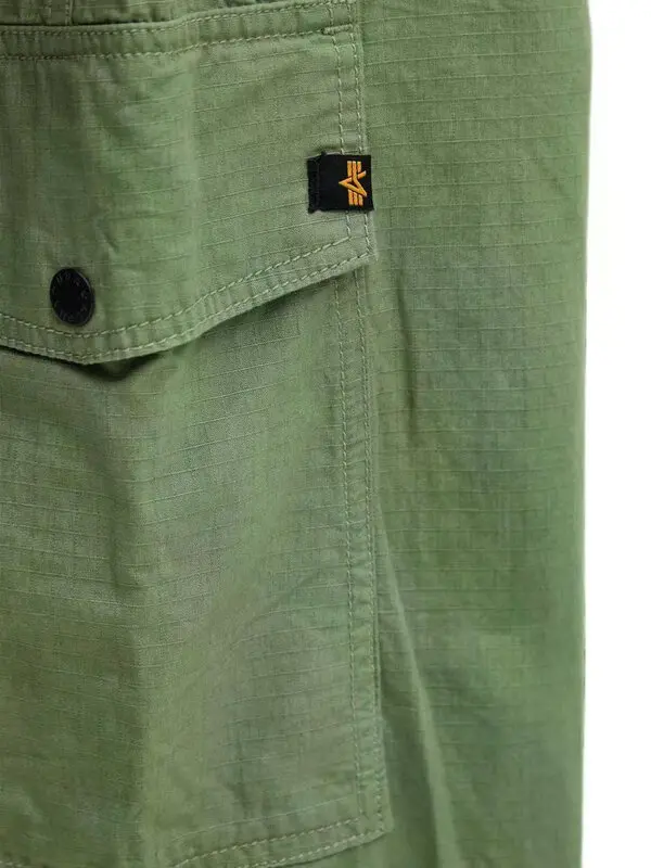 Alpha Industries Ripstop Wide-leg Trousers With Drawstring Cuffs