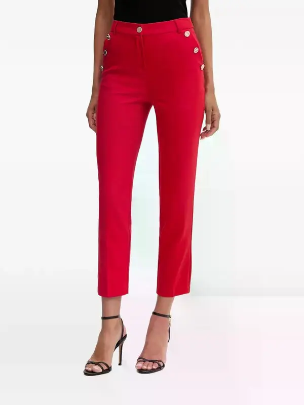 MORGAN Button-detail Cropped Trousers