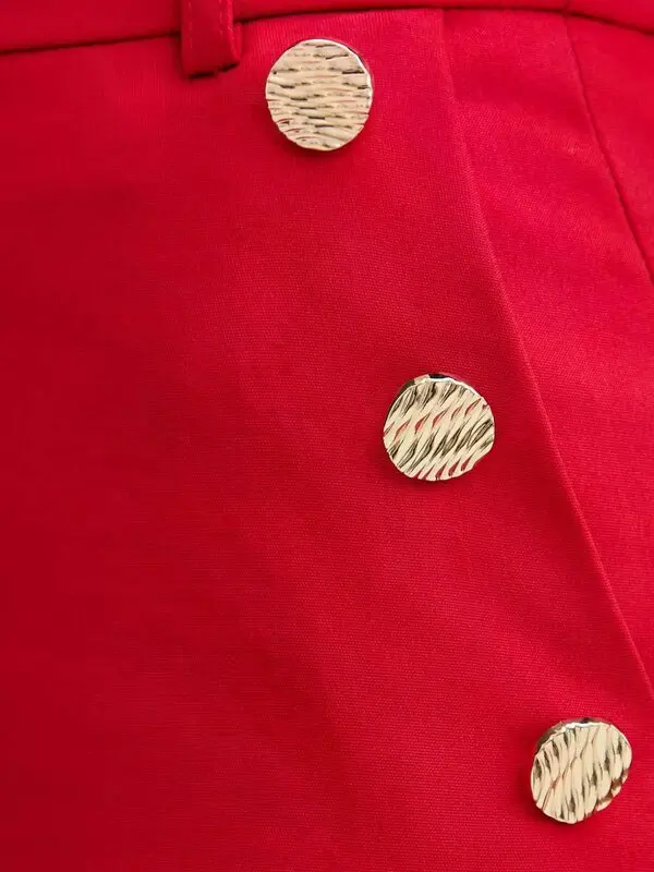MORGAN Button-detail Cropped Trousers