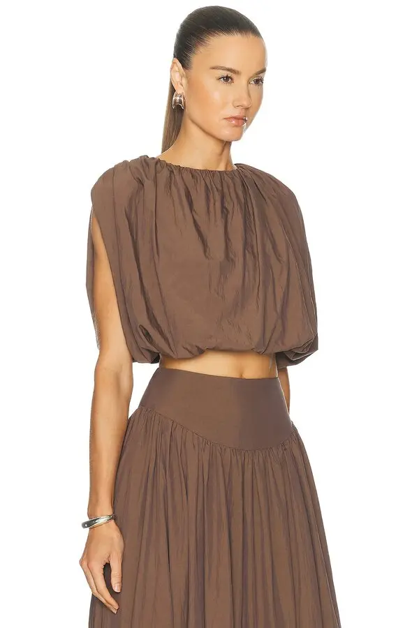 NICHOLAS Nadira Cropped Bubble Top