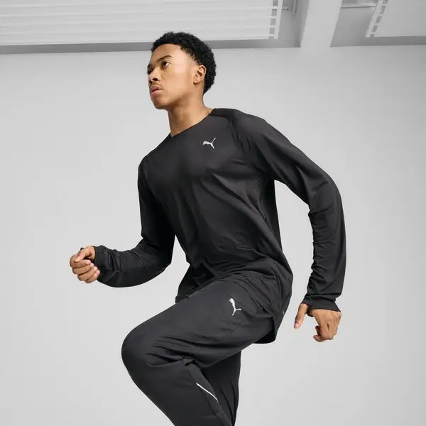 PUMA Cloudspun Ultra Soft Long Sleeve Running Top - Black
