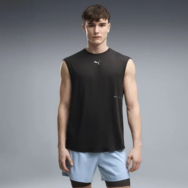 PUMA Brightstride Cloudspun Ultra Soft Sleeveless Running Tank Top Shoes - Black