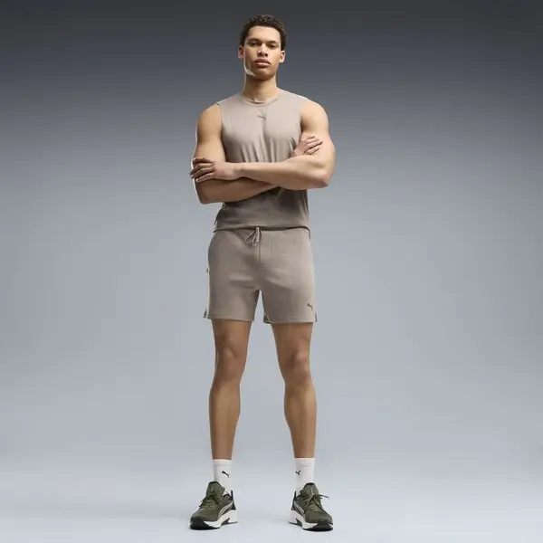 PUMA Cloudspun Ultra Soft 5" Training Shorts - Beige