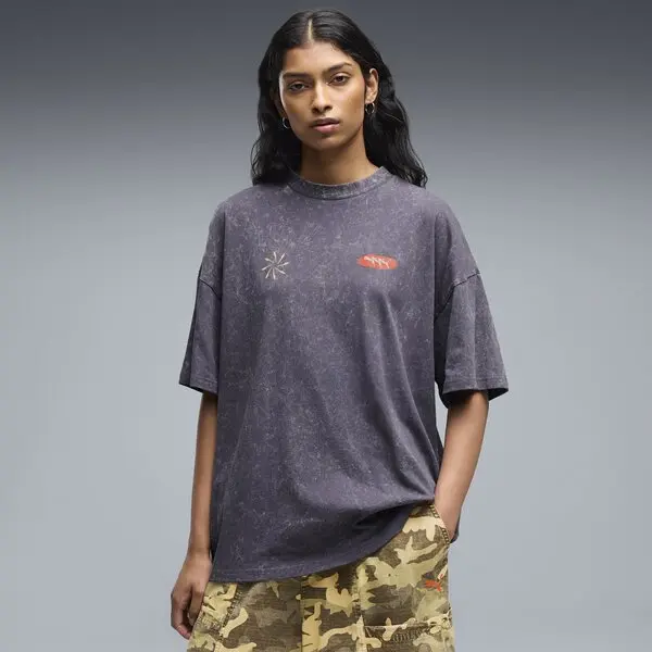 PUMA Future..archive Washed Oversized Graphic T-shirt - Gray
