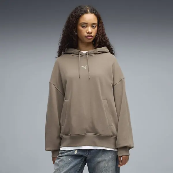 PUMA Essentials Oversized Hoodie - Beige