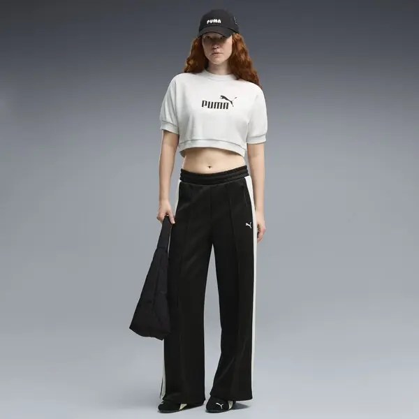 PUMA T7 Wide Leg Pants - Black
