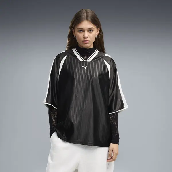 PUMA T7 Oversized Soccer Jersey - Black