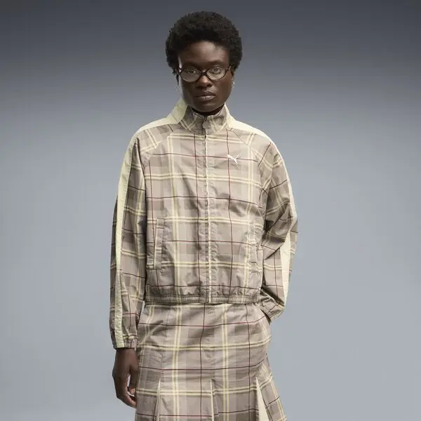 PUMA T7 Relaxed Tartan Track Jacket